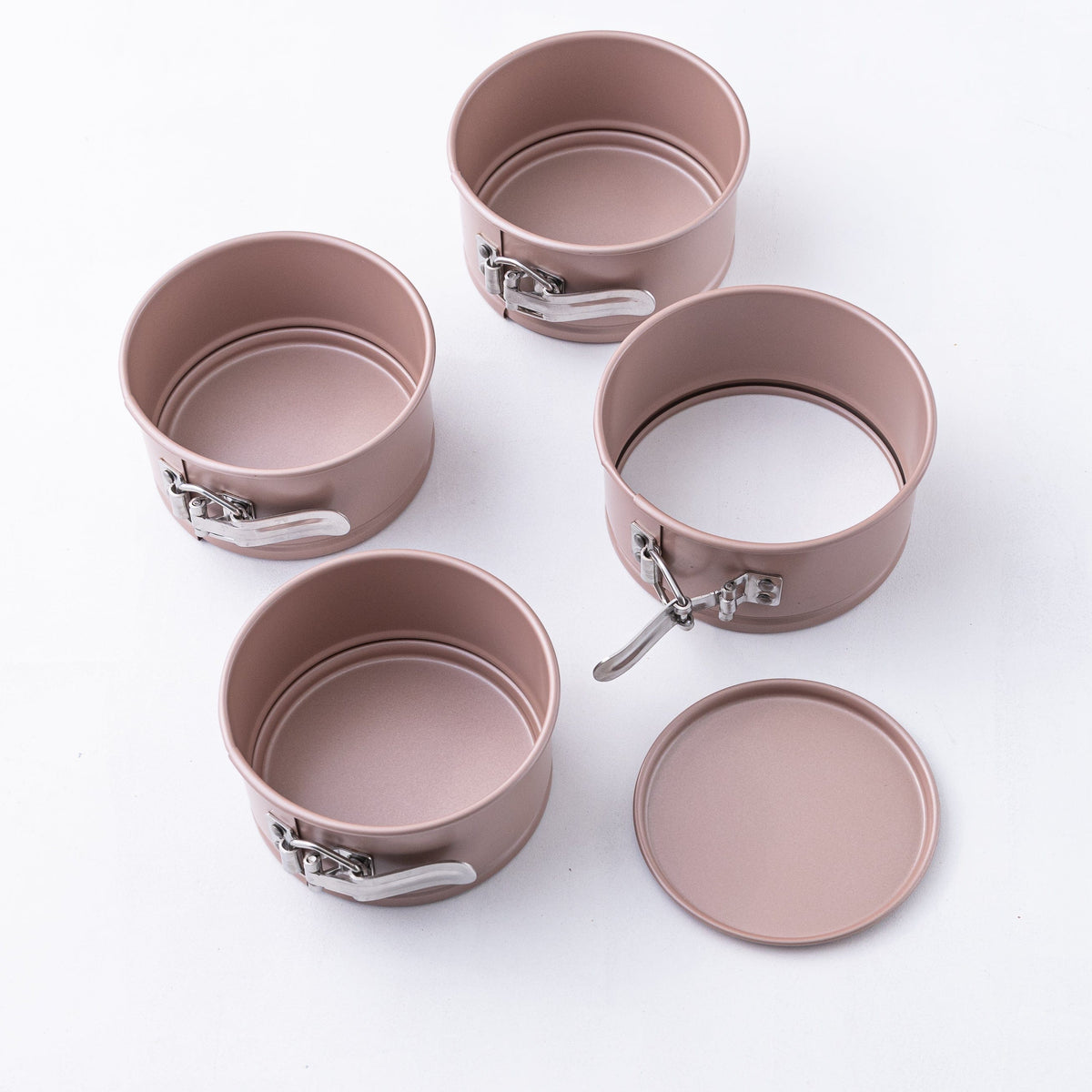 Rose Gold Mini Springform Cake Pans – Set of 4 Mini Cake Pans