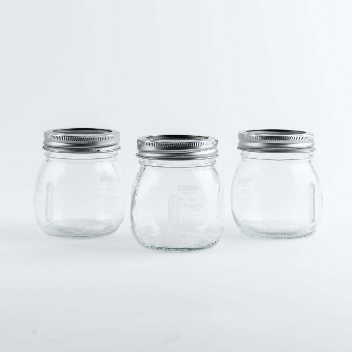 300ml Vacuum Seal Glass Jars - Set of 3 | Reduce Waste & Save