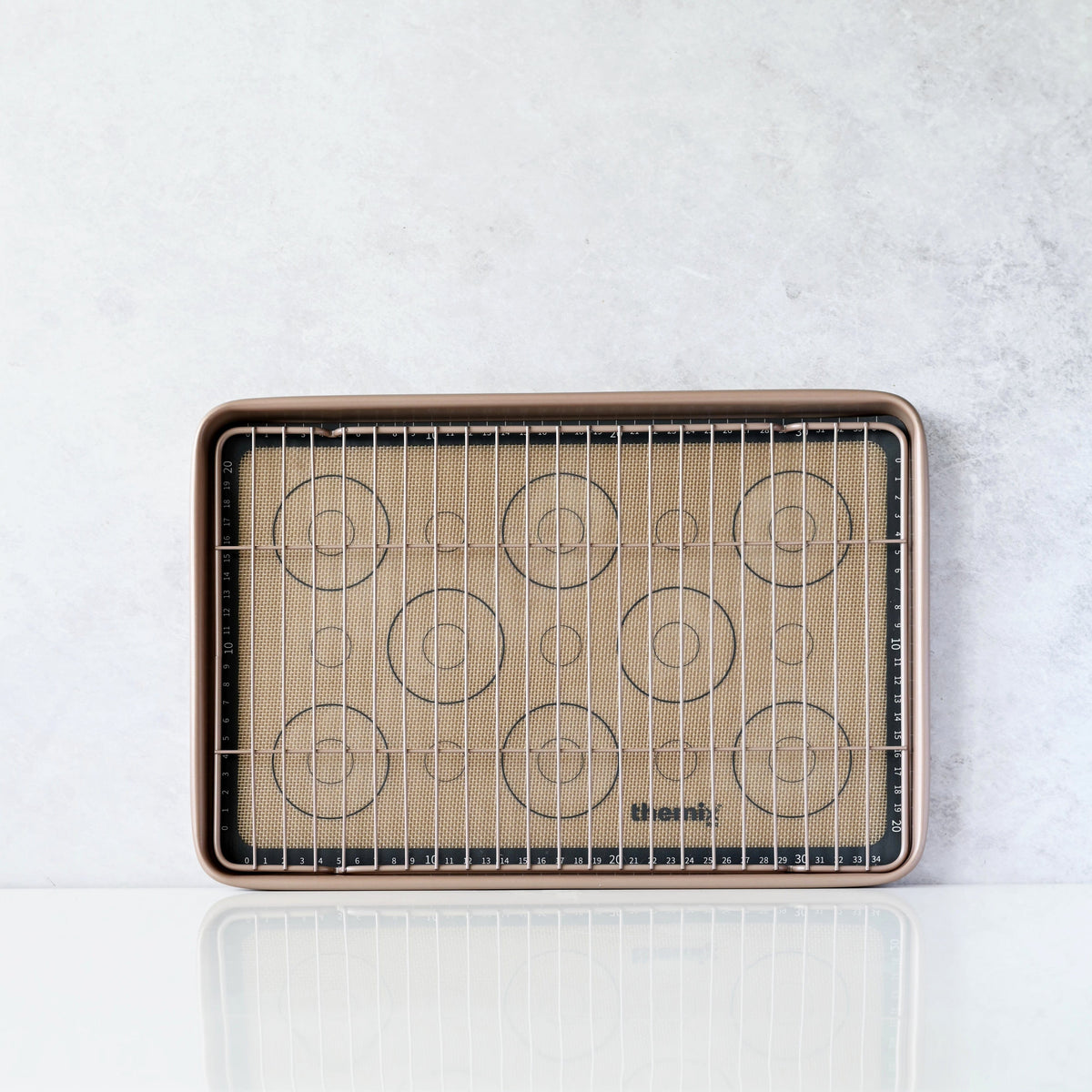 Large Oven Tray Set - Tray, Rack + Liner Bundle