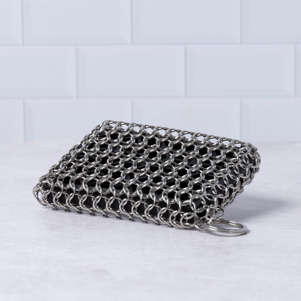 Stainless Steel Chainmail Scrubber - Cast Iron Cleaner